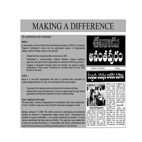 MAKING A DIFFERENCE | PDF