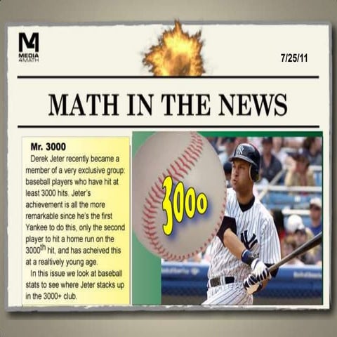Math in the News: 7/25/11 | PPT