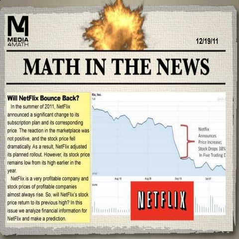 Math in the News: 12/19/11 | PPTX | Business | Business and Finance