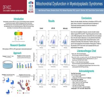 Mitochondrial Dysfunction in Myelodysplastic Syndromes YFC Poster.pptx