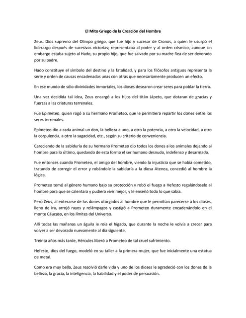 El mito de pandora | PDF
