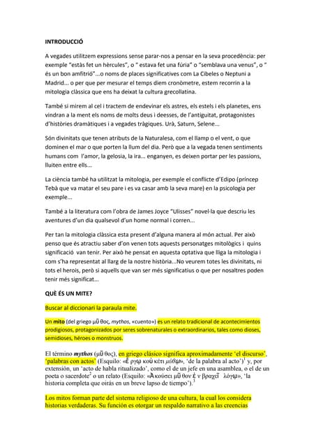 Relats MíTics | PPT