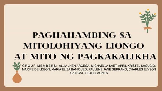 Mga elemento ng mitolohiya | PPT