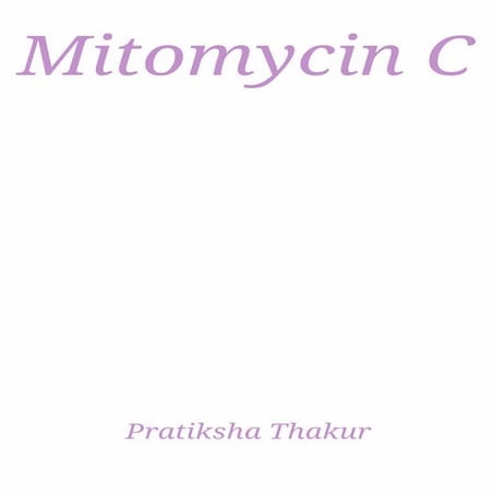 Mitomycin C | PDF