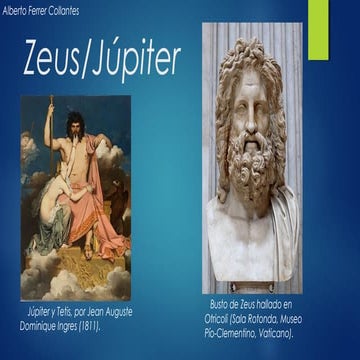 Mitos clásicos zeus, júpiter | PPT
