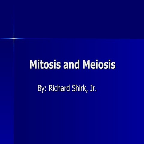 Mitosis And Meiosis | PPT