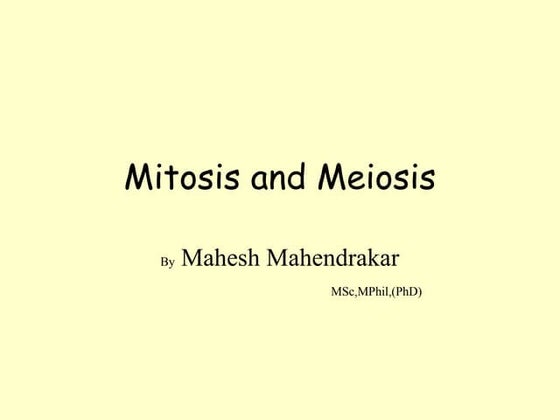 Mitosis and Meiosis for Grade 7 Science 7 | PPT | Biological Sciences ...