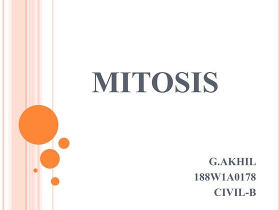 MITOSIS: LIFE SCIENCES FOR GRADE 10`S | PPTX | Biological Sciences ...