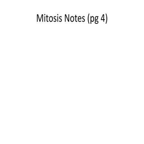 Mitosis notes | PPTX