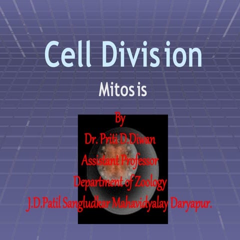 Cell division -mitosis | PPTX | Needlework | Arts and Crafts