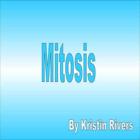 Mitosis Presentation | PPT