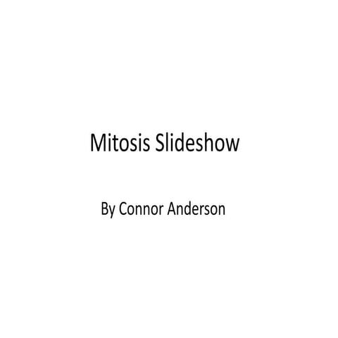 Mitosis Slideshow | PPT