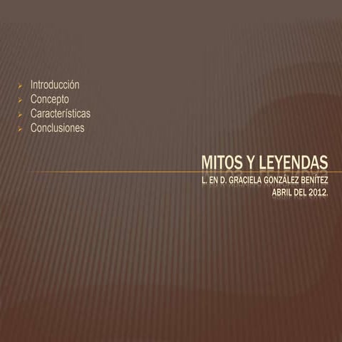 Mitos y leyendas | PPTX