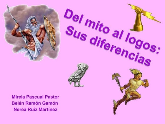 Mito Al Logo El Origen De La Filosofía: Del Mito Al 'logos'.