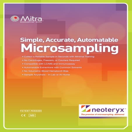 Mitra Microsampling Technology | PDF