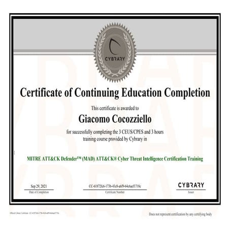 Mitre attack defender mad attack for cyber threat intelligence | PDF