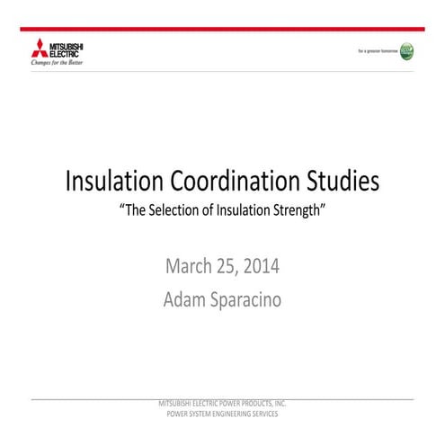 INSULATION COORDINATION FOR A SUBSTATION.pptx