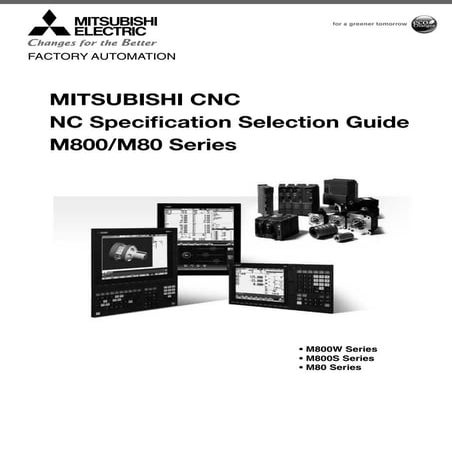 Mitsubishi cnc nc specification selection guide m800-m80 series | PDF