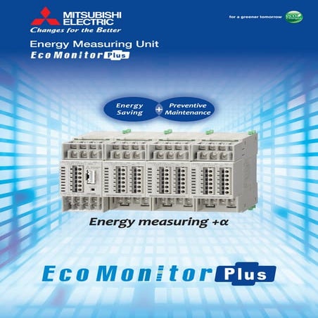Mitsubishi energy measuring unit eco monitorplus | PDF