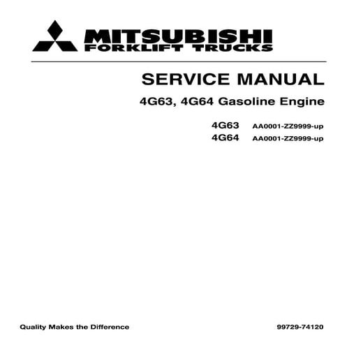 Mitsubishi FGC18 Forklift Trucks (Engine) Service Repair Manual.pdf