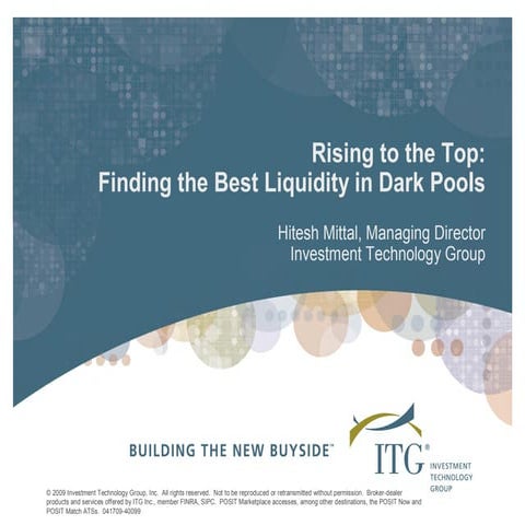 Finding the Best Liquidity in Dark Pools | PDF
