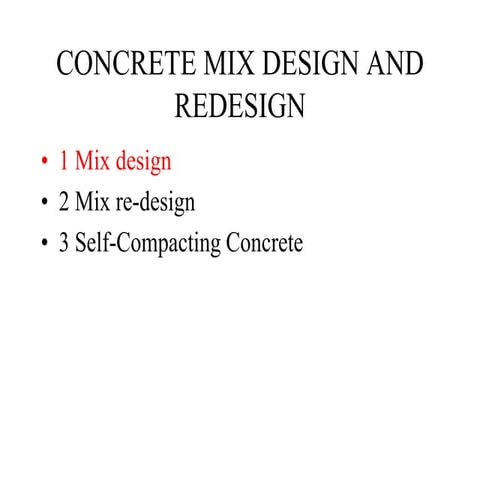 Mix Design | PPT