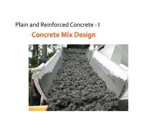 Mix Design of Concrete | PPTX