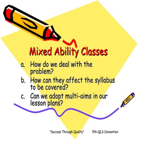 Mixed ability classes | PPT