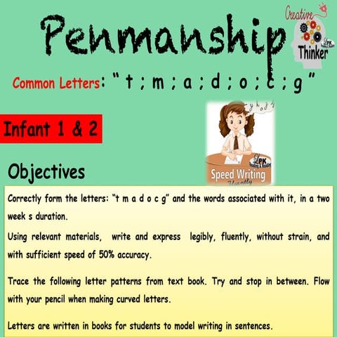 Penmanship Handwriting-Letters t m a d o c g | PDF | Dogs | Pets