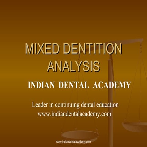 Bolton analysis and mixed dentition analysis | PPTX