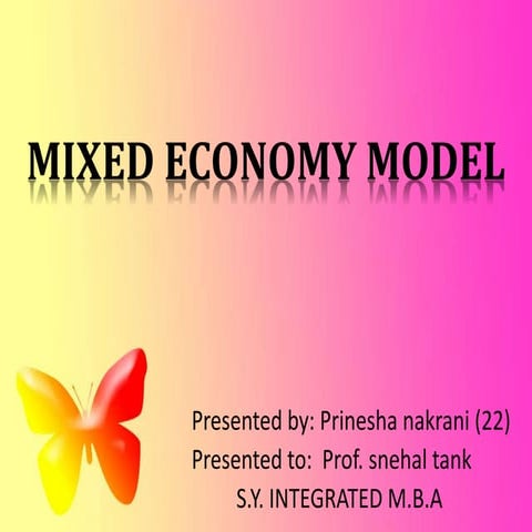 Mixed economy model | PPTX