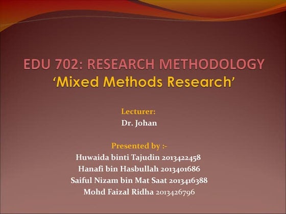 Quantitative, qualitative, and mixed method approaches | PPTX Quantitative, qualitative, and mixed method approaches | PPTX