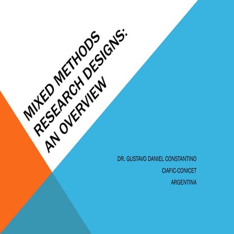 Mixed methods research2012 | PPT