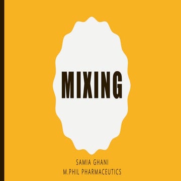 Mixing | PPT