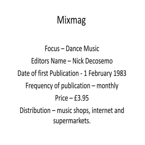 Mixmag | PPT