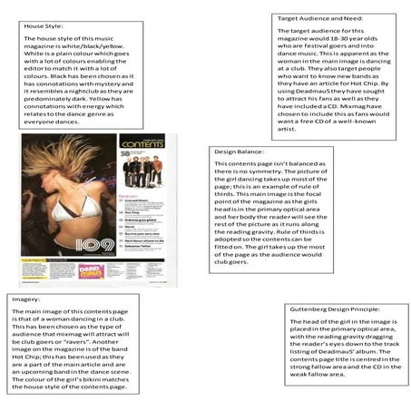 Analysis of Mixmag contents page | DOCX