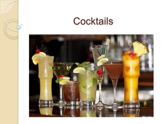 Types of Cocktails | PPTX