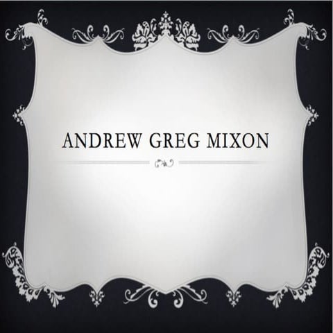 Andrew Greg Mixon Celebration of Life Video | PPT