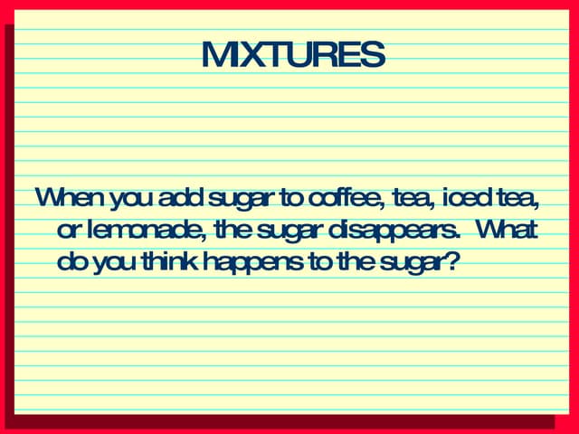 Mixtures Solutions Ppt Pdf