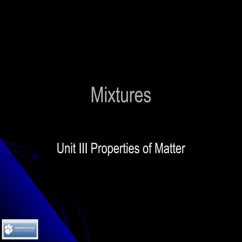 Mixtures | PPT