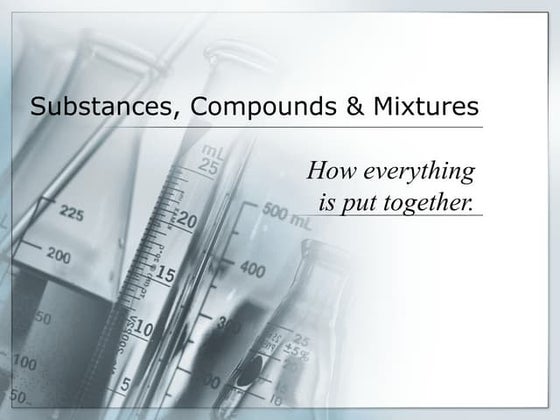 Mixtures powerpoint | PPT | Chemistry | Science