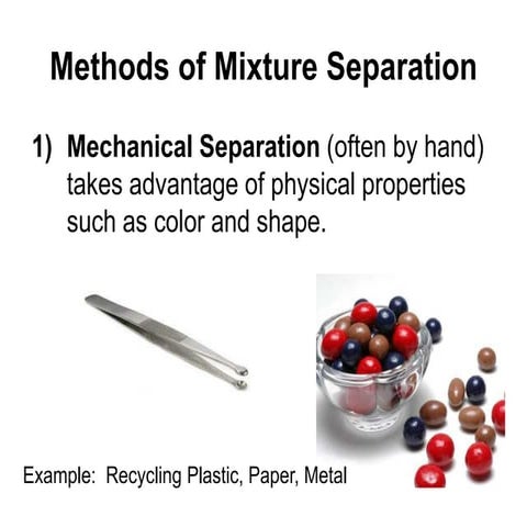 Mixture Separation Ppt
