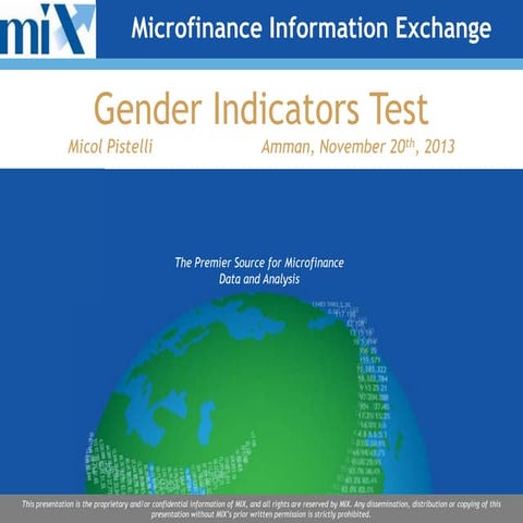MIX WWB Conference Presentation: Gender Indicators Test | PPT