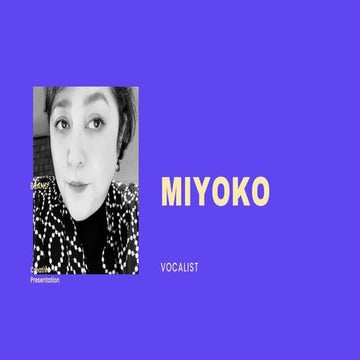 Vocalist Miyoko profile | PDF
