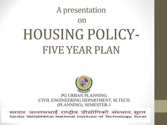 Elements of national housing policy | PPT