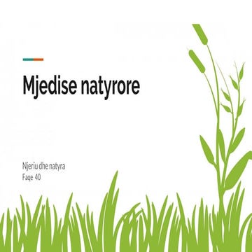 Mjediset natyrore | PDF