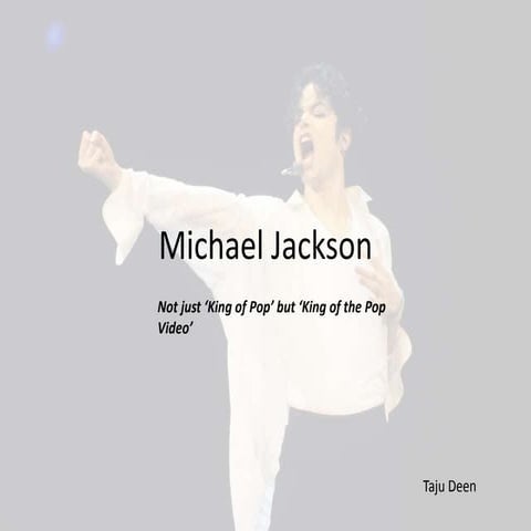 Michael Jackson - Black or White analysis | PPTX