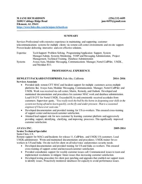 Sr. VoIP Engineer | DOCX