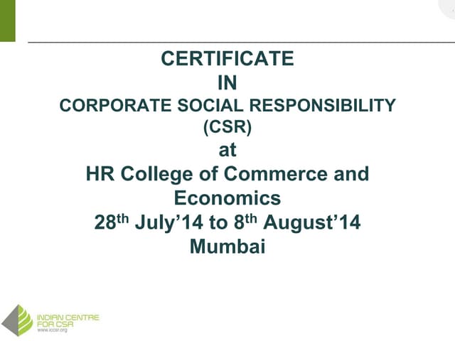 four part definition of CSR,Corporate social responsibility | PPTX