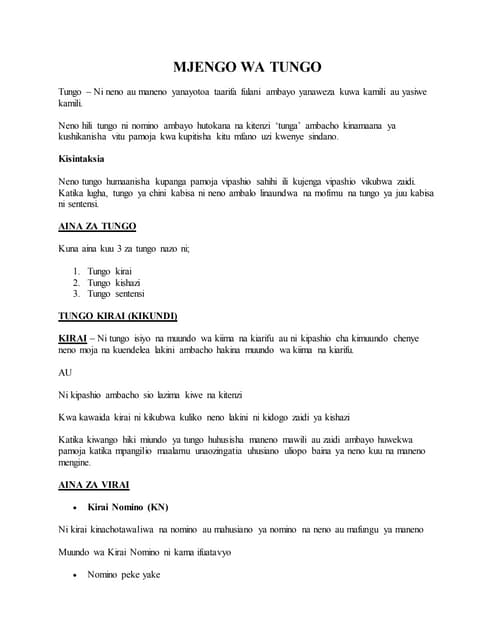 Lahaja za kiswahili kwa ujumla | PDF